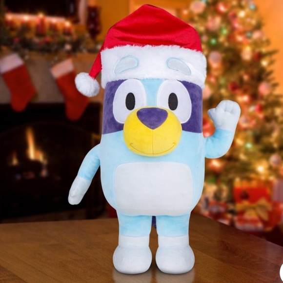 Gemmy | Accents | Nwt Gemmy 8 Bluey Holiday Door Greeter With Santa Hat ...